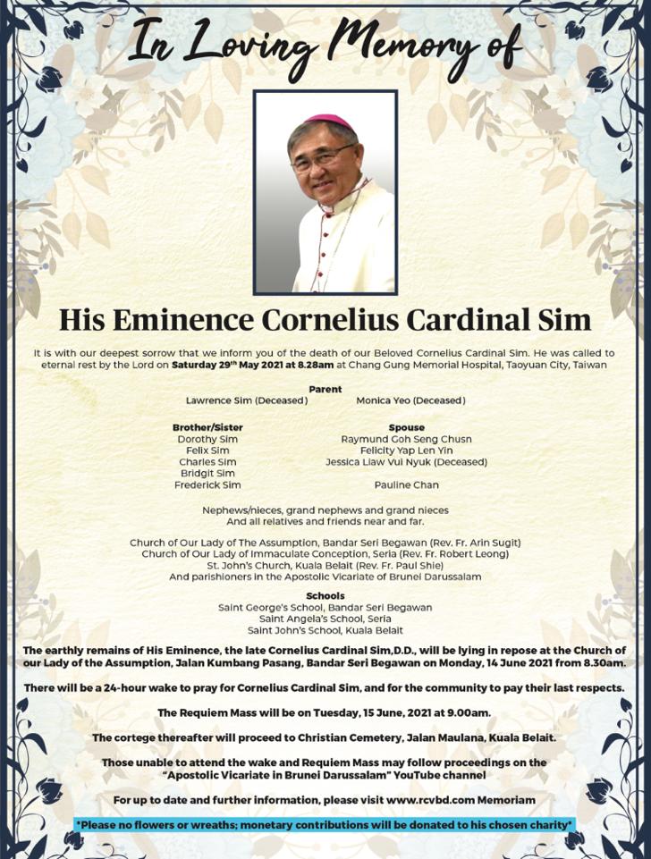 In Memoriam – Apostolic Vicariate in Brunei Darussalam